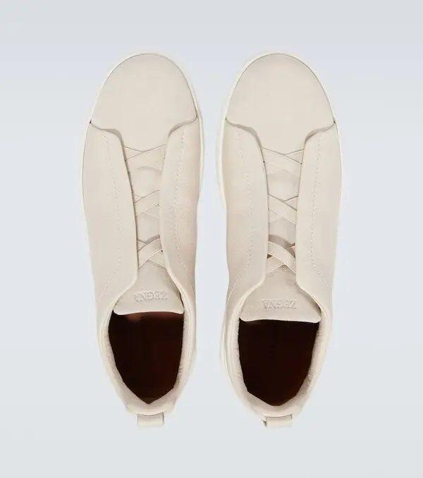 Zegna Triple Stitch Sneakers - Beige
