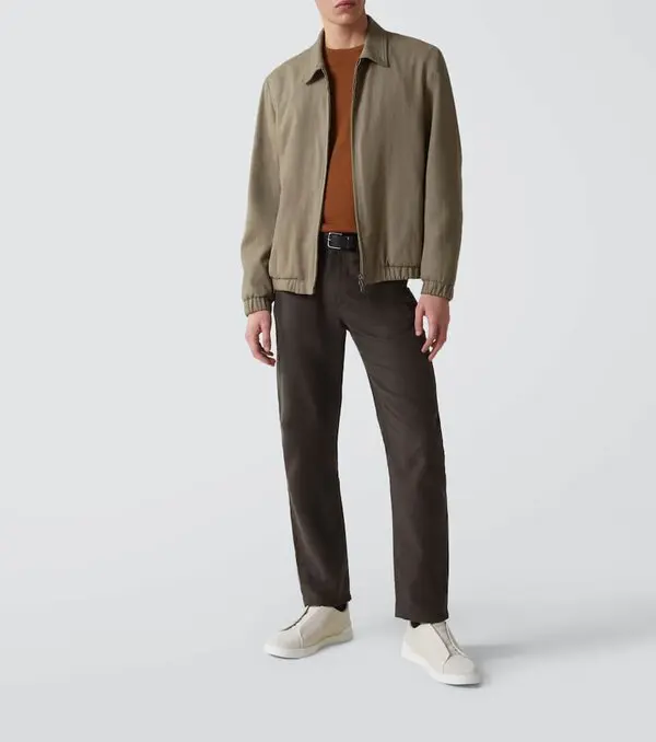 Zegna Triple Stitch Sneakers - Beige