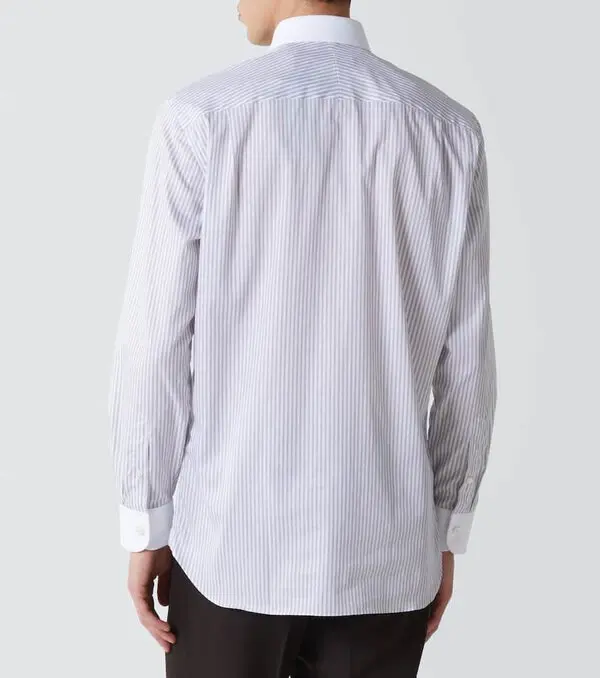 Dunhill Striped Cotton Twill Shirt
