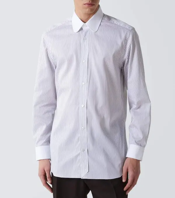 Dunhill Striped Cotton Twill Shirt