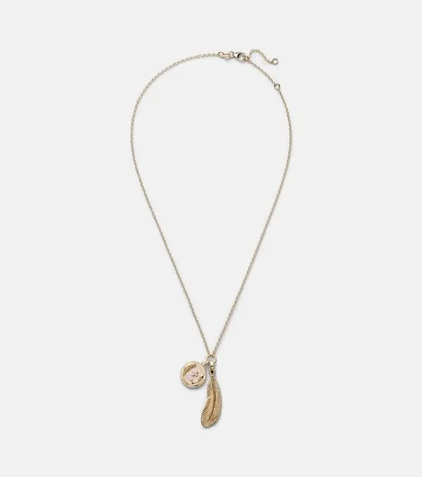 FOUNDRAE Vivacity 18kt Pendant Necklace With Diamonds - Gold