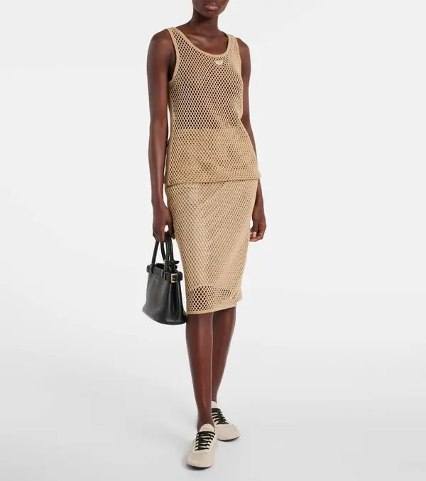 Prada Sheer Cotton Tank Top