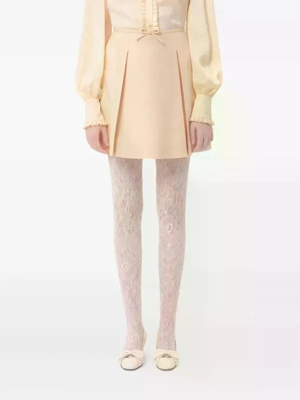 Valentino Garavani Crepe Couture Mini Skirt - Neutrals