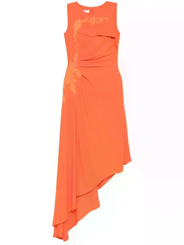 SAIID KOBEISY Floral-embroidered Dress