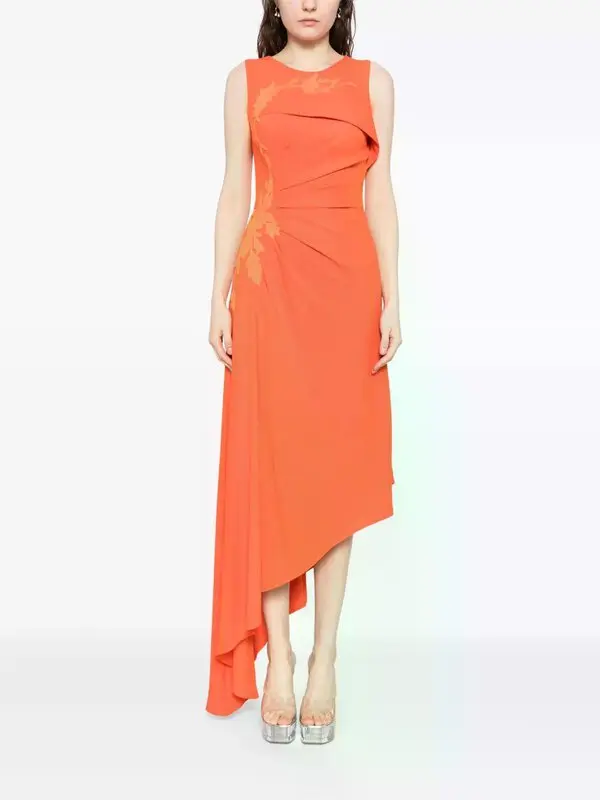 SAIID KOBEISY Floral-embroidered Dress