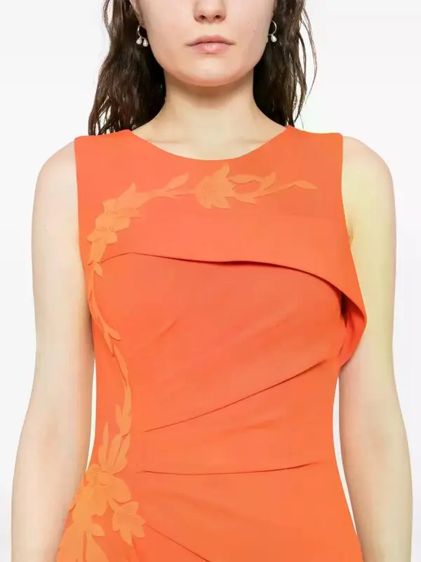 SAIID KOBEISY Floral-embroidered Dress