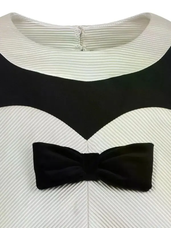 Valentino Garavani Crepe Couture Bow-detail Mini Dress - Black