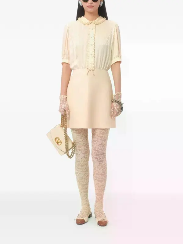 Buy Valentino Garavani Short-sleeve Mini Dress - Neutrals At 50