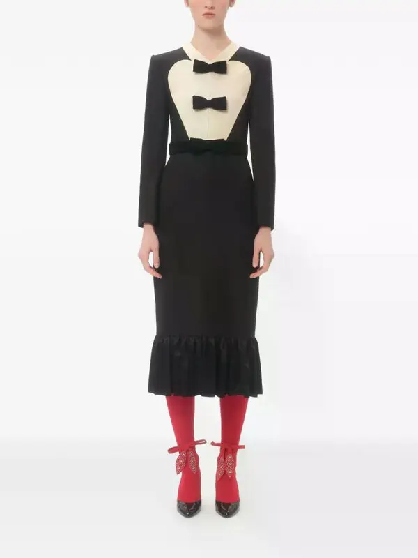 Valentino Garavani Bow-detail Midi Dress