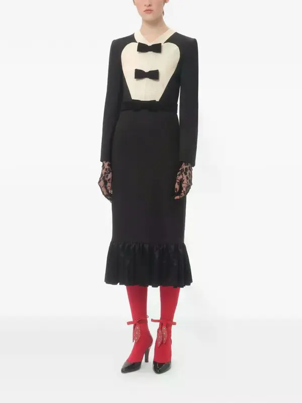 Valentino Garavani Bow-detail Midi Dress