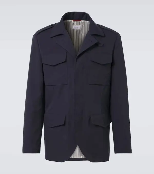 Brunello Cucinelli Cotton-blend Field Jacket