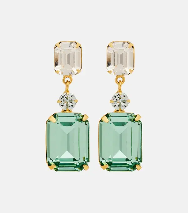 JENNIFER BEHR Justine Drop Earrings - Green