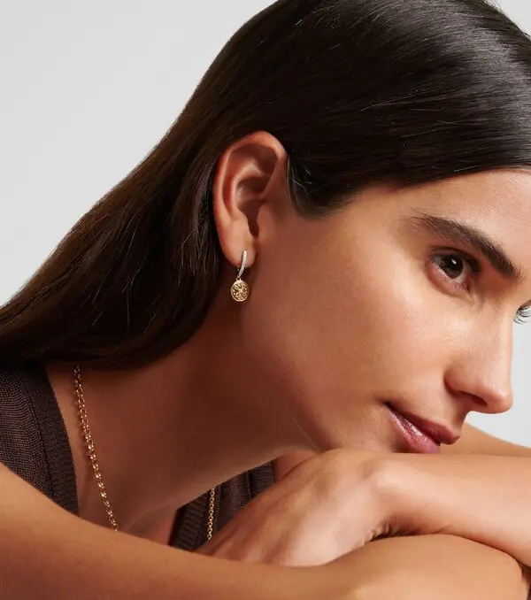 FOUNDRAE True Love Mini 18kt Yellow And White Single Earring With Diamonds