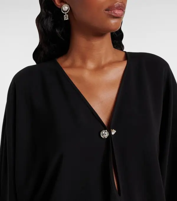 Max Mara Umile Cady Blouse - Black