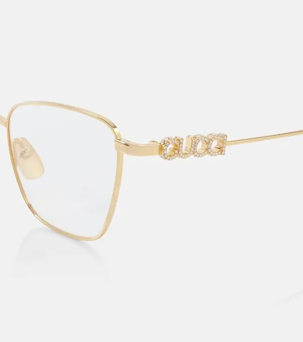 Gucci Embellished Cat-eye Glasses