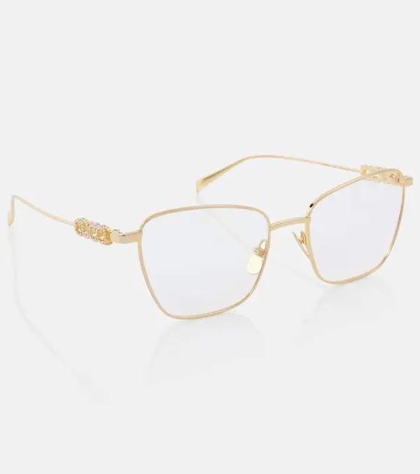 Gucci Embellished Cat-eye Glasses