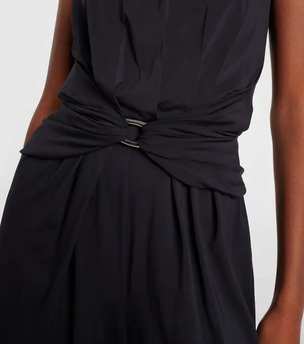 Max Mara Fiero Draped Jumpsuit - Black