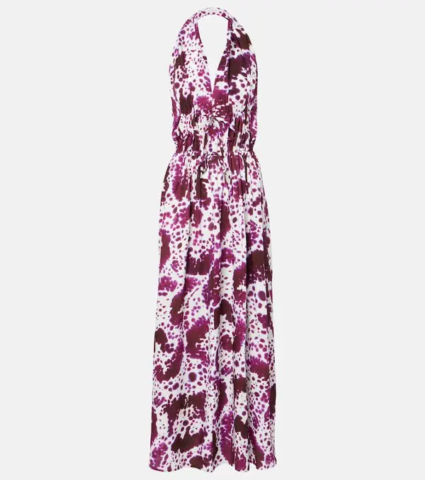 Dries Van Noten Printed Maxi Dress - Pink