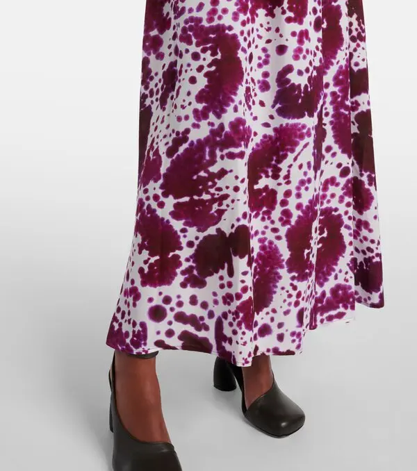 Dries Van Noten Printed Maxi Dress - Pink