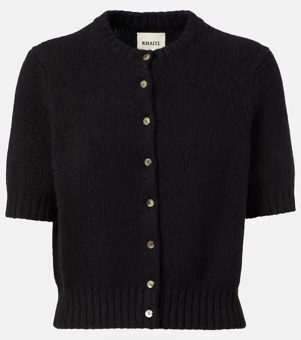 Khaite Nora Cashmere-blend Cardigan - Black