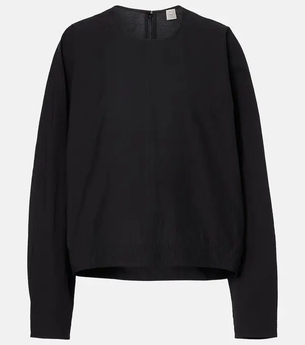 TOTEME Cotton-blend Top - Black