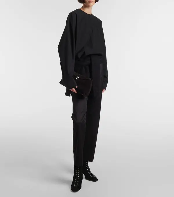 TOTEME Cotton-blend Top - Black