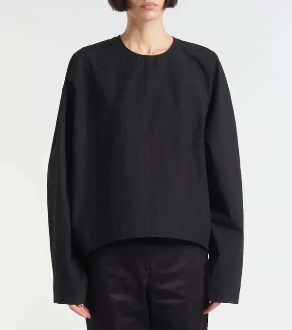 TOTEME Cotton-blend Top - Black