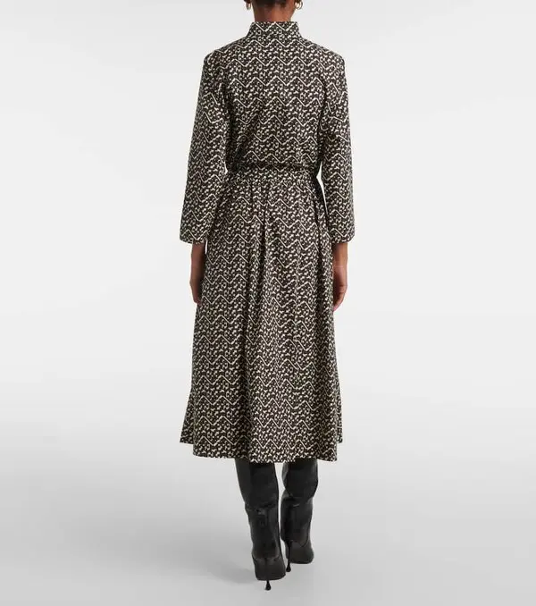 Tory Burch Printed Cotton Poplin Shirt Dress