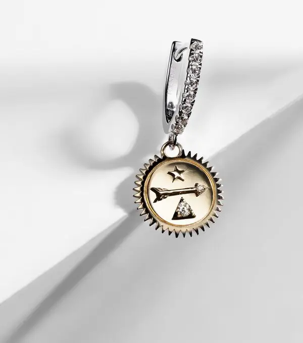 FOUNDRAE Dream Mini Single Earring With Diamonds