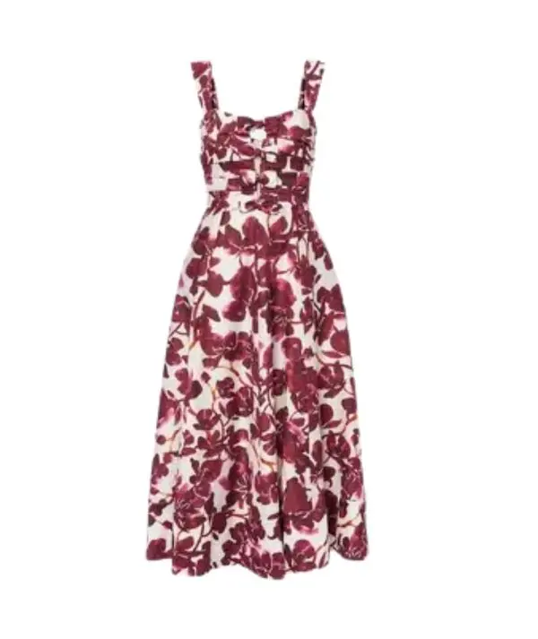 Rebecca Vallance Nerissa Floral Print Midi Dress