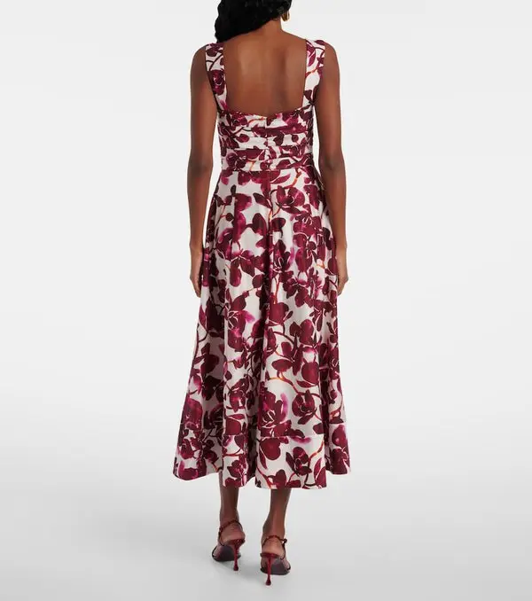 Rebecca Vallance Nerissa Floral Print Midi Dress