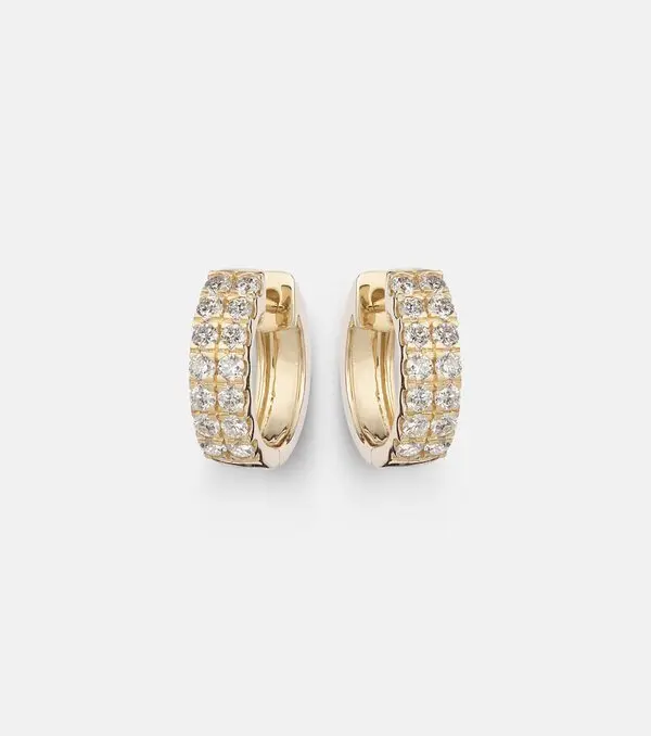 STONE AND STRAND 14kt Yellow And Diamond Earrings - Gold