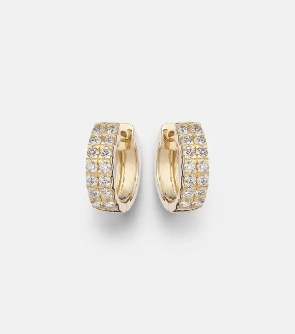 STONE AND STRAND 14kt Yellow And Diamond Earrings - Gold
