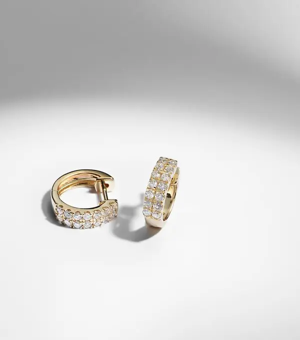 STONE AND STRAND 14kt Yellow And Diamond Earrings