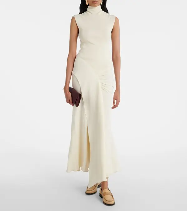 Victoria Beckham Croc-effect Leather Loafers