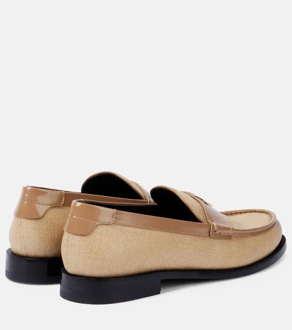Victoria Beckham Croc-effect Leather Loafers