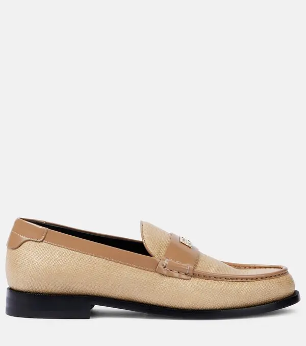 Victoria Beckham Croc-effect Leather Loafers
