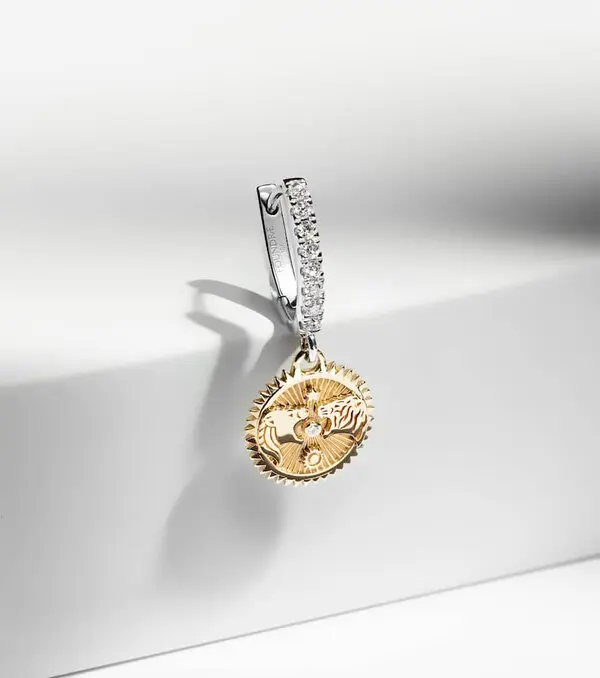 FOUNDRAE Strength Mini Hoop Earring - Gold