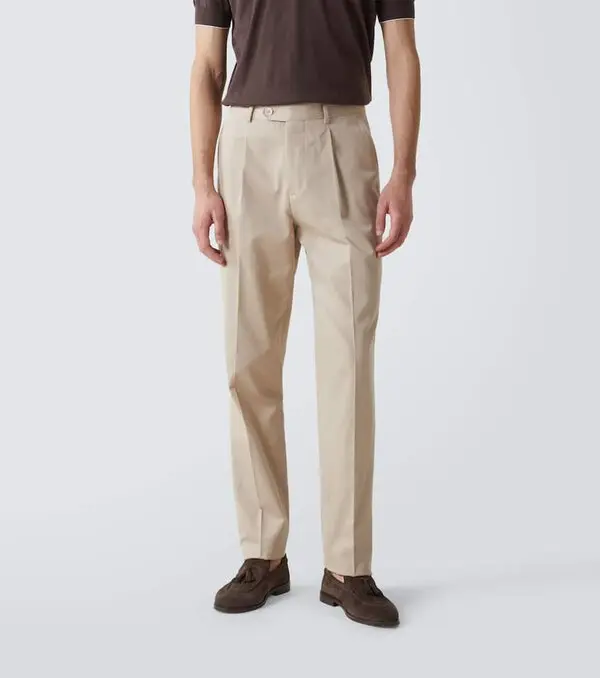 Brunello Cucinelli Cotton And Cashmere Suit - Beige