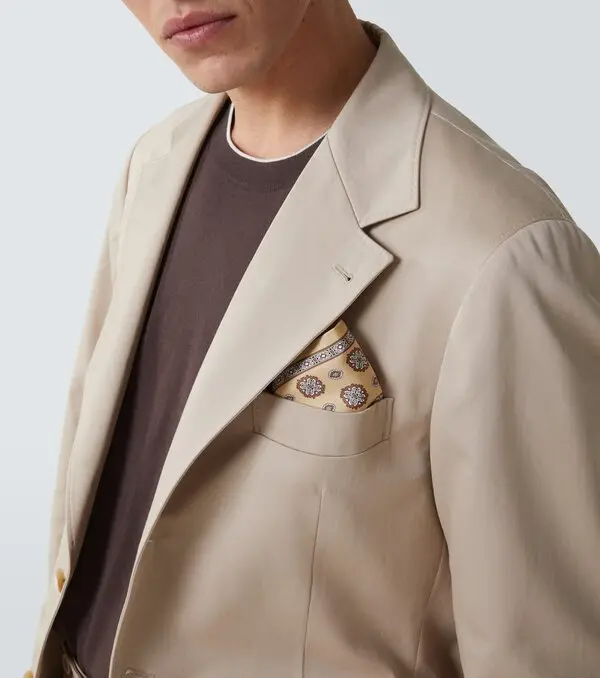 Brunello Cucinelli Cotton And Cashmere Suit - Beige