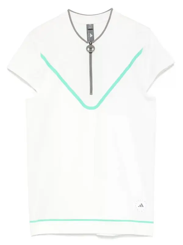 Adidas By Stella McCartney Short-zip Golf Polo - White