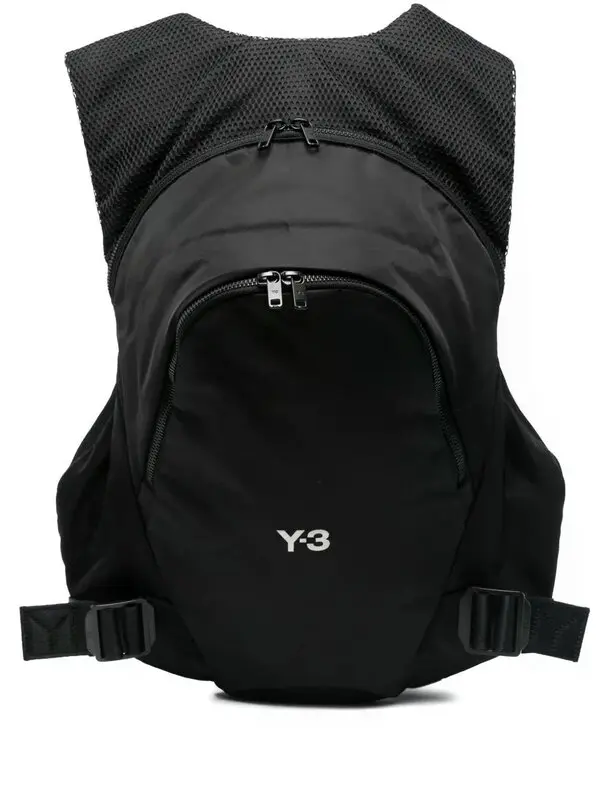 Y3 Logo-print Backpack - Black