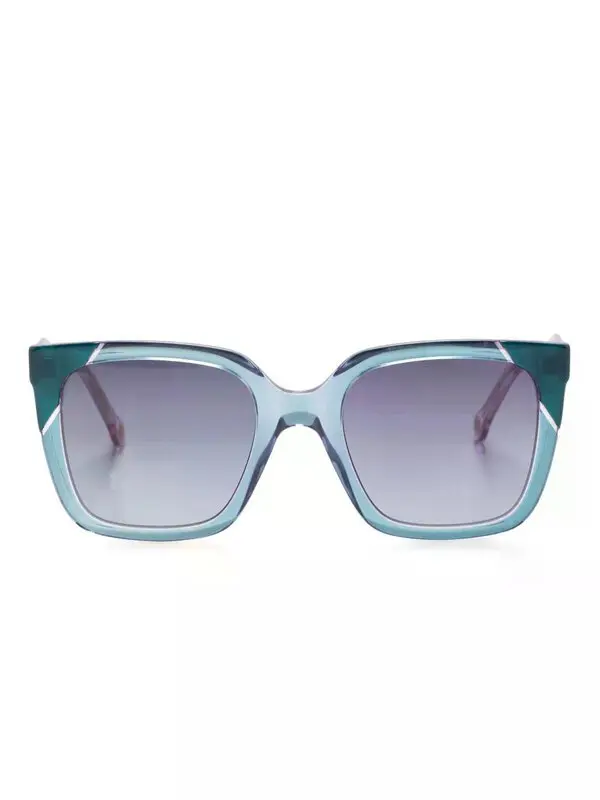 Carolina Herrera Square-frame Sunglasses - Blue
