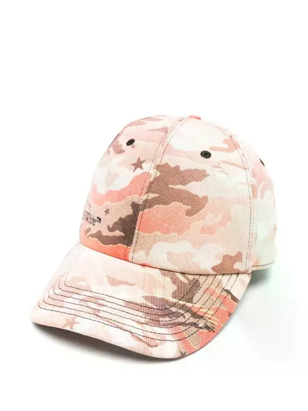Off-White Camou Drill Cap - Orange