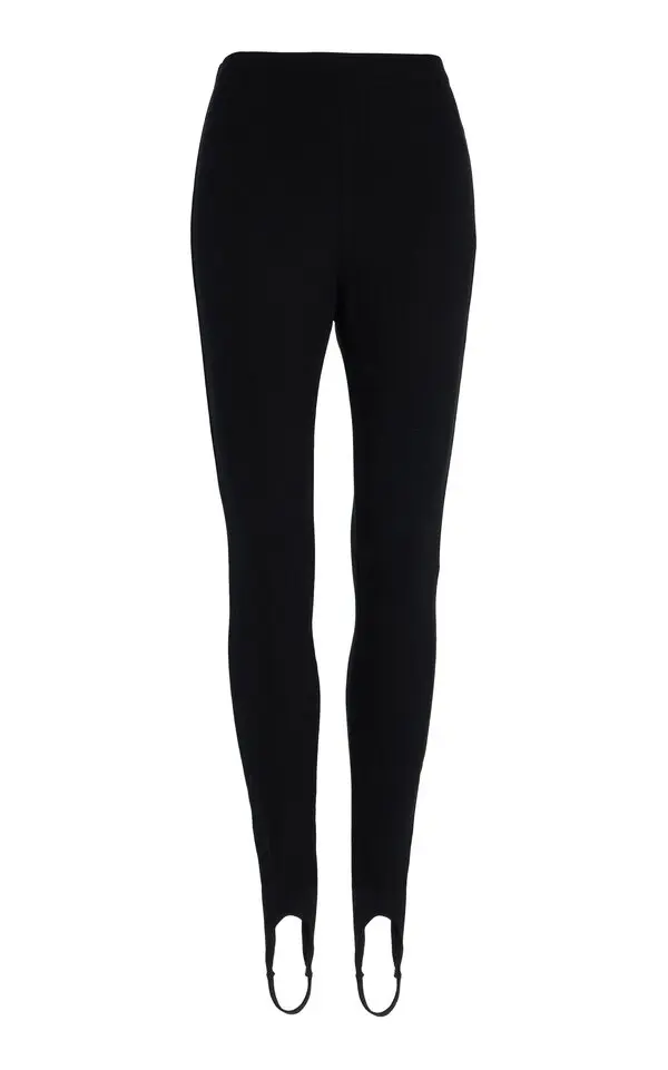 LESET Rio Jersey Stirrup Pants - Black