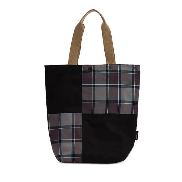 Barbour Transport Patchwork Tote Bag - Black/modern Tartan