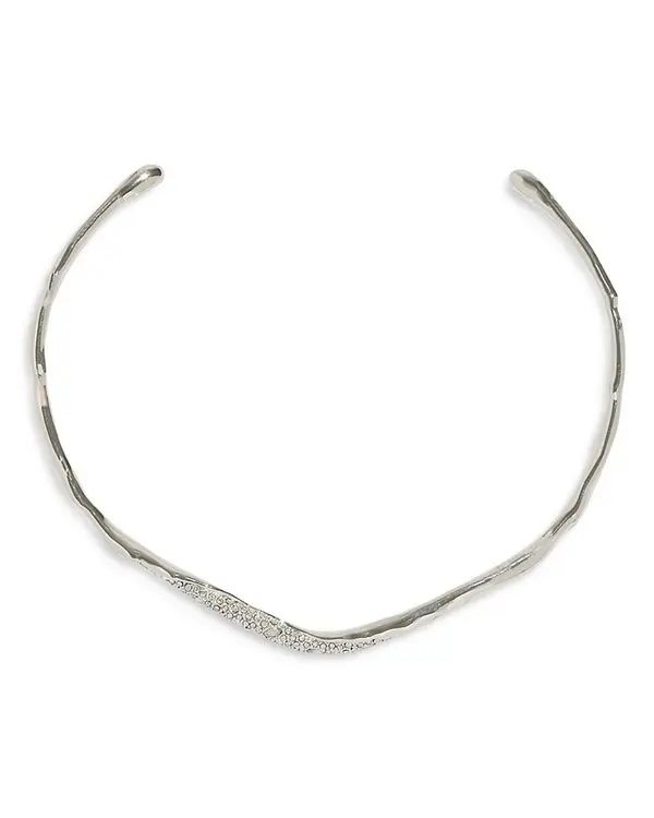 Alexis Bittar Solanales Crystal Collar Necklace - Silver