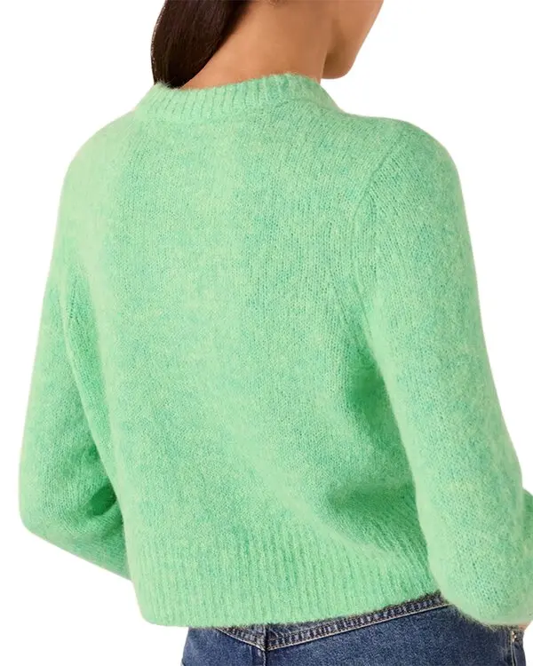 Whistles Cropped Cardigan Sweater - Green
