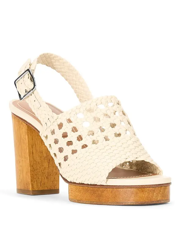 Staud Martina Platform Sandals - Cream