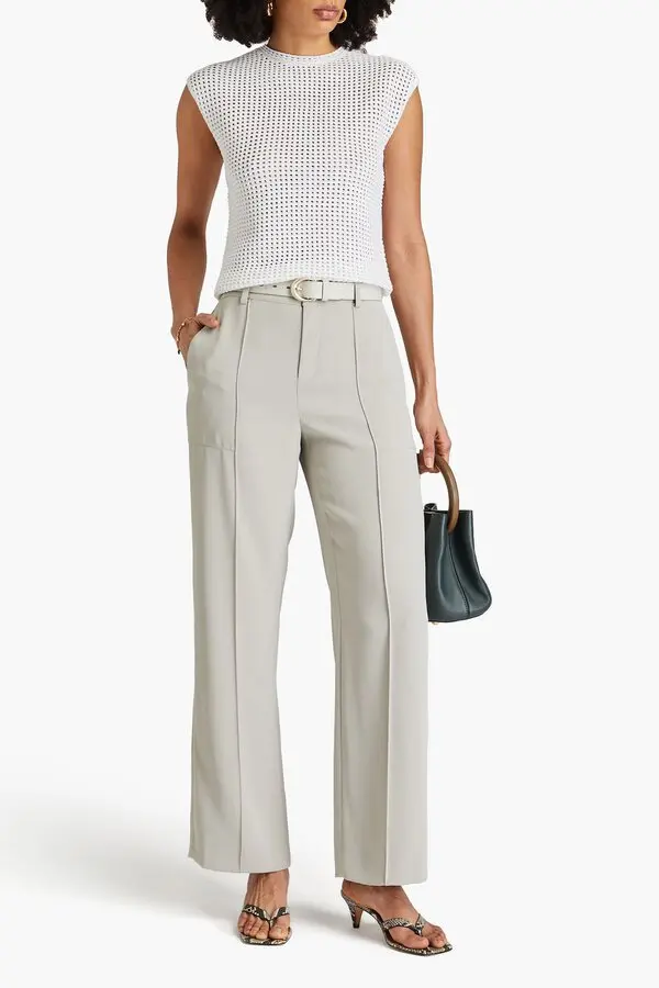 Vince Crepe Straight-leg Pants